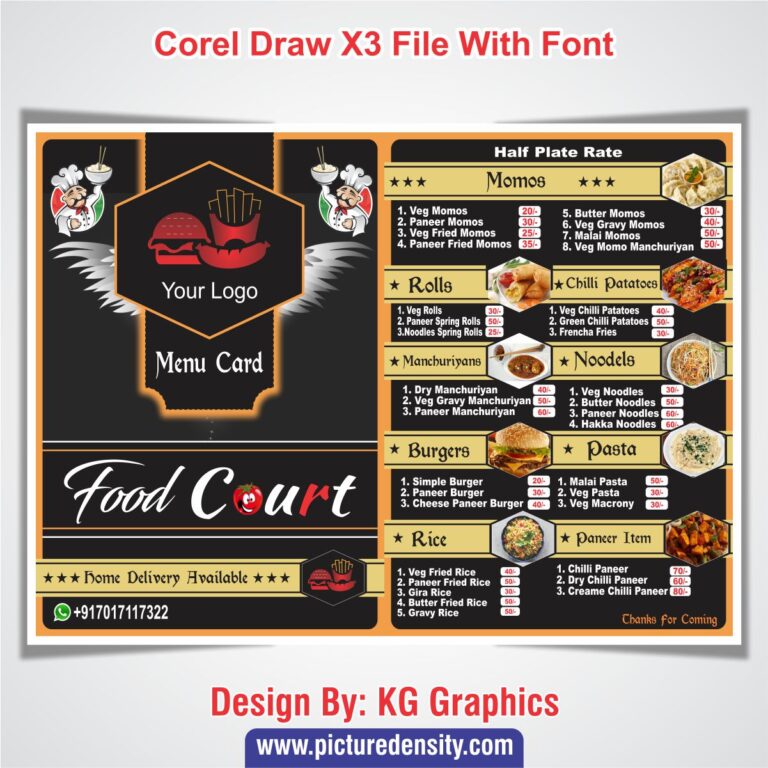 Bibaha Pritibhoj Menu Card Psd Design » Picturedensity