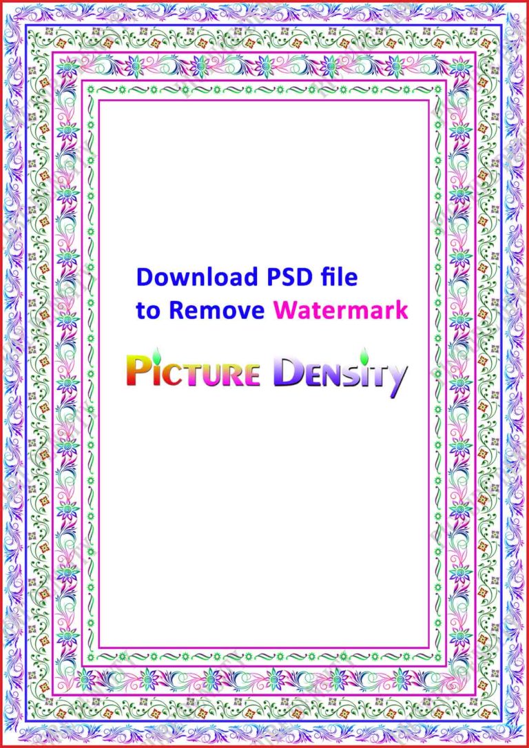 A4 Size Seven Psd Border Design Pack » Picturedensity