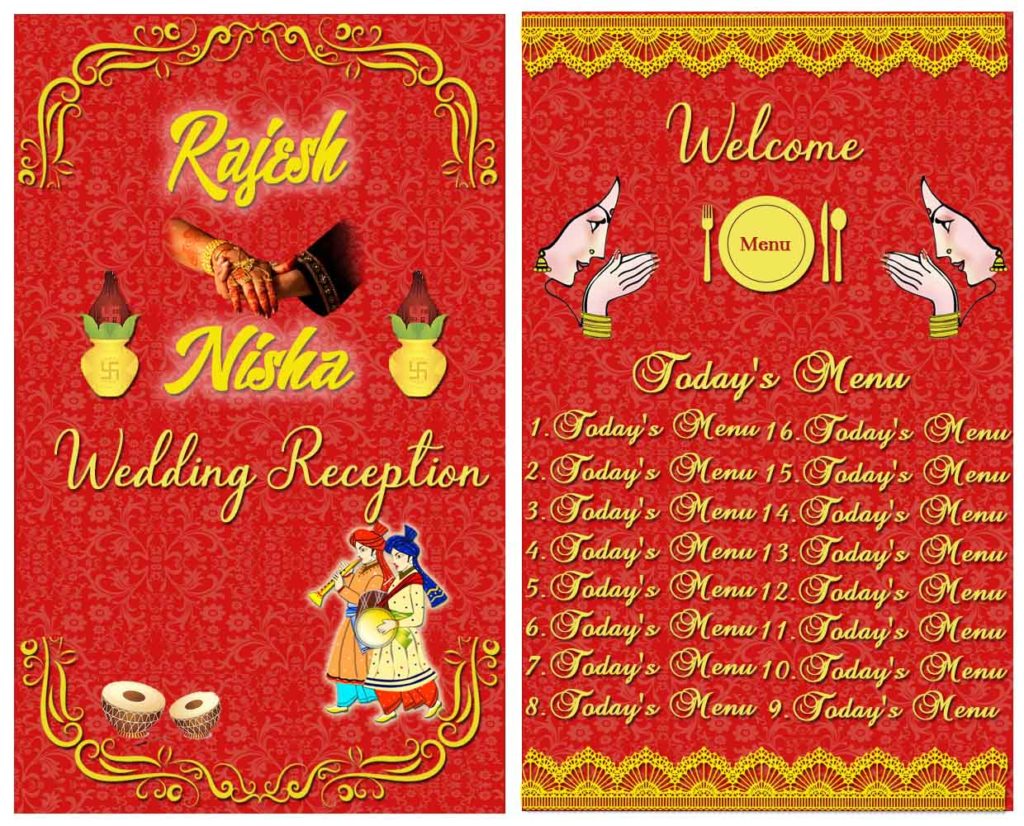 Beauty Parlour Menu Card Template CDR File » Picturedensity