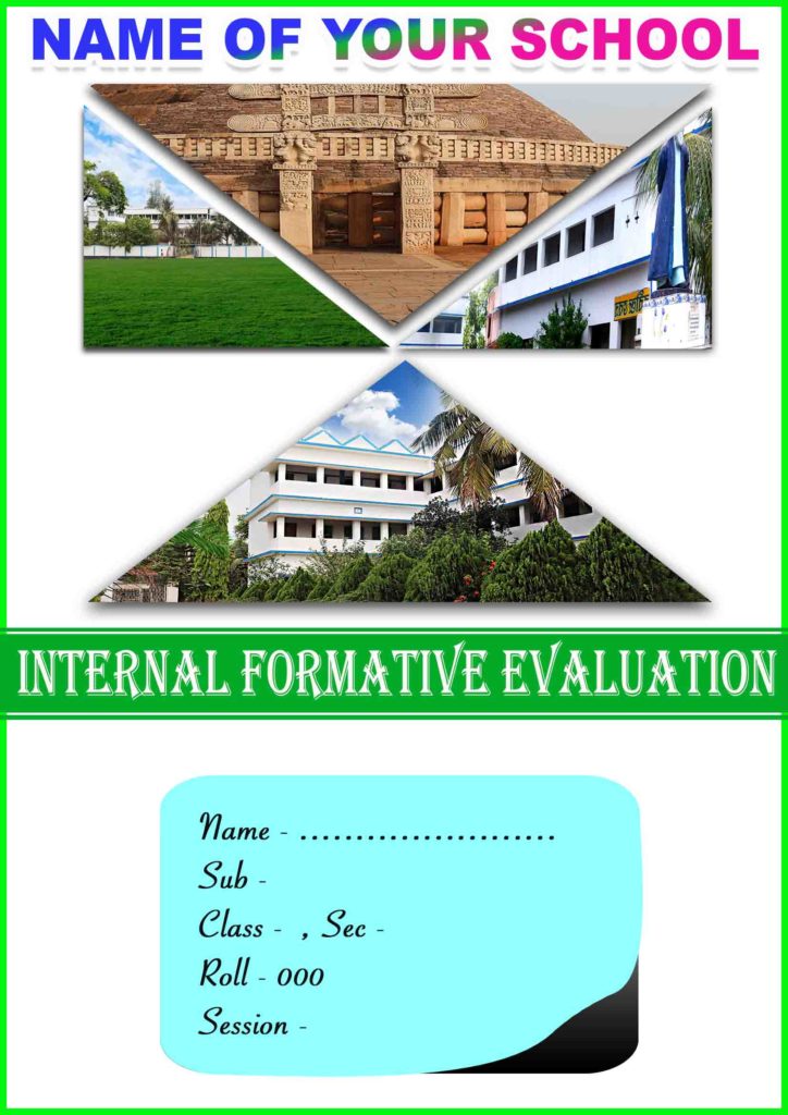 project cover page for internal formative evaluation » Picturedensity