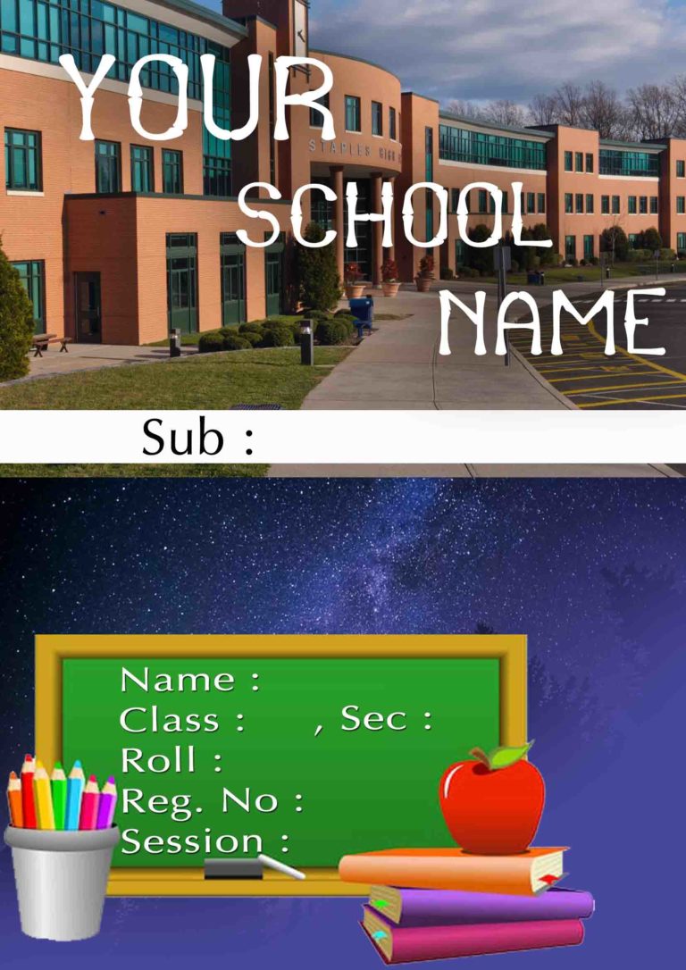 School Practical Cover Page Pack » Picturedensity