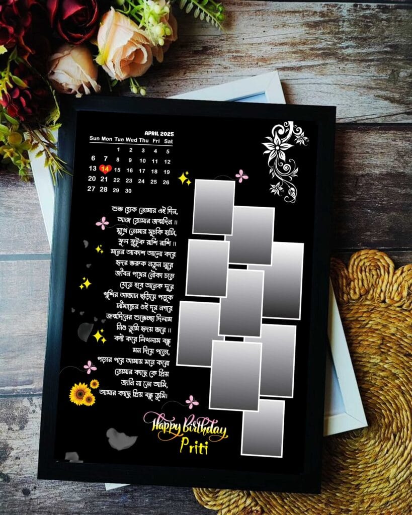 Happy Birthday Wishes For Friend Photo Frame Editing Design PSD No.204 ...