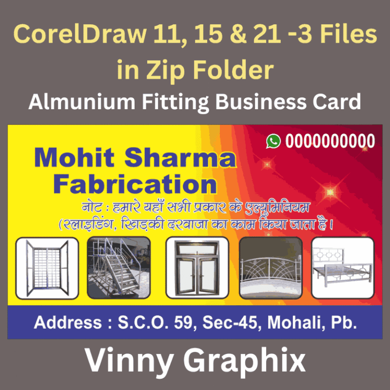 Aluminium Fitting & Partation Shop Business Card » Picturedensity