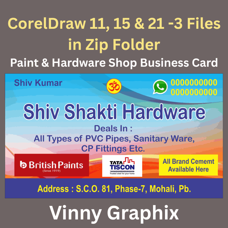 Paint & Hardware Shop Business Card » Picturedensity