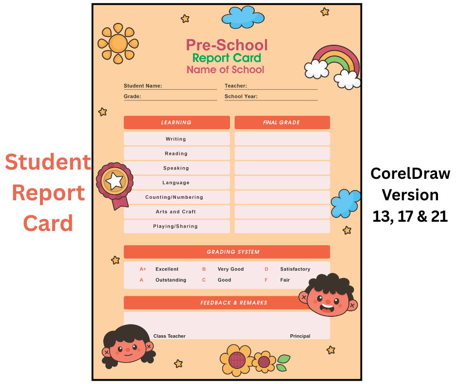 Pre-School Report Card » Picturedensity